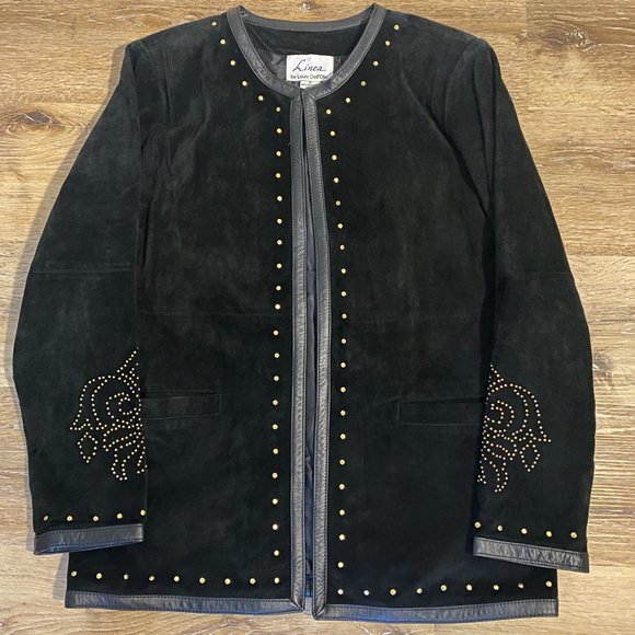 Linea by Louis Dell'Olio | Jackets & Coats | Linea Black Suede Leather ...